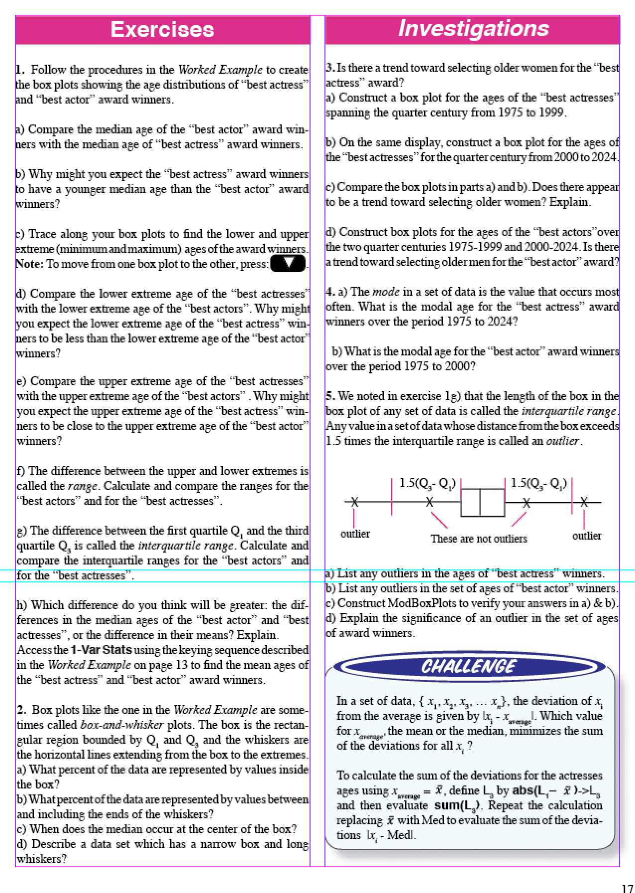 TI-84 Plus CE Sample Pages–Statistics - Intelligence and IQ